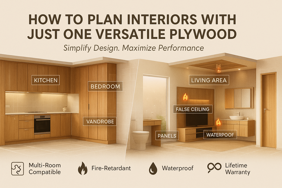 How to Design an Entire Home Using One Versatile Plywood