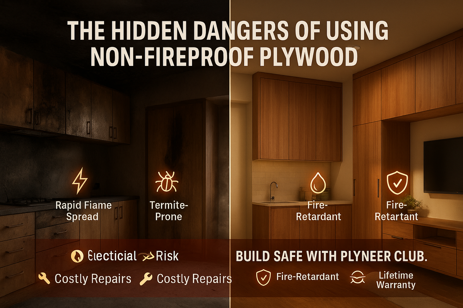 Hidden Dangers of Non-Fireproof Plywood | Safety Warning for Indian Homes