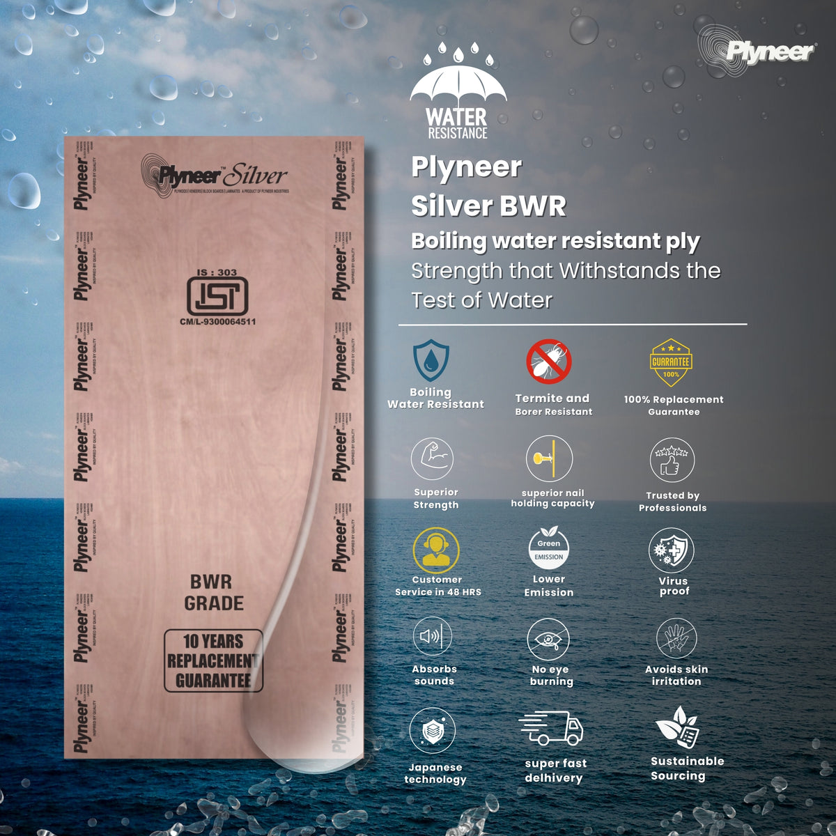 Boiling Water Resistant Plywood Sheets : Water Resistant Plywood Price